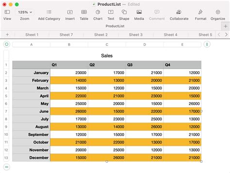 How To Color Alternating Rows In Your Numbers Sheets