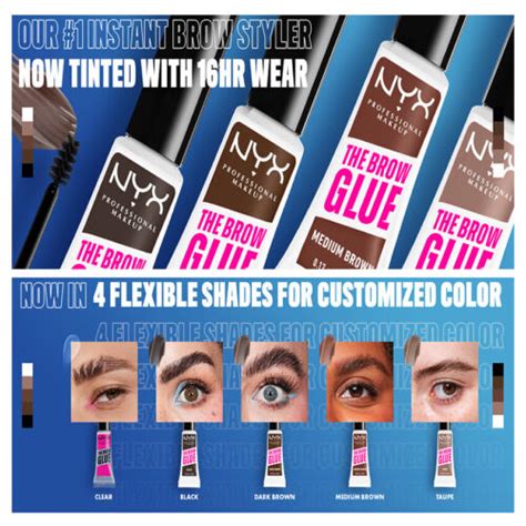 1 Nyx The Brow Glue Instant Brow Styler Pick Your 1 Color Joys Cosmetics Ebay