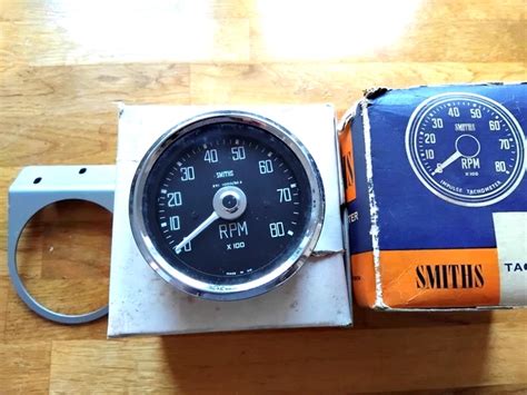 Classic Mini Cooper S Genuine Smiths Rev Counter Nos Square Number Rare