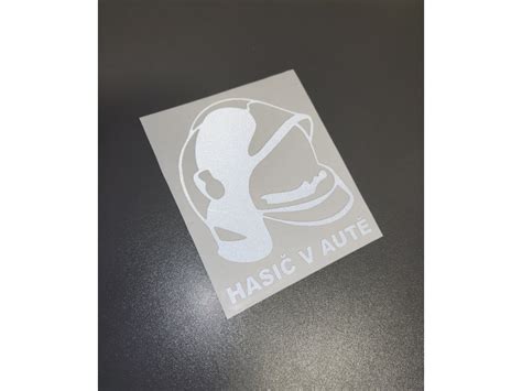 Hasič V Autě Reflexní Rustr Po