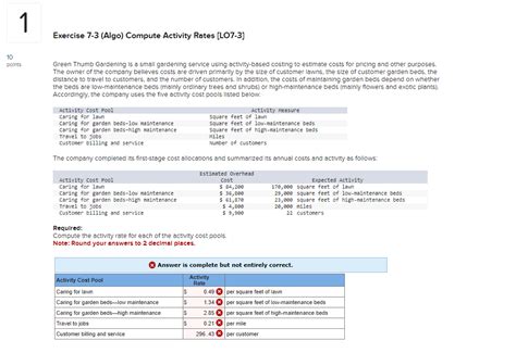 Solved Exercise Algo Compute Activity Rates Chegg Com