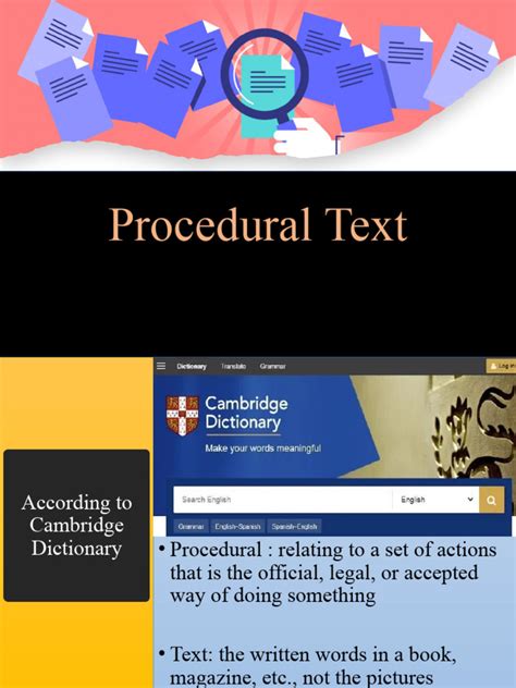 Procedural Text Explanation Pdf Adverb Grammatical Tense