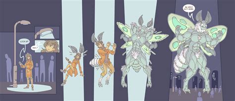 Rule 34 Arthropod Body Modification Breast Expansion Female Growth Hukeng Monster Girl Moth