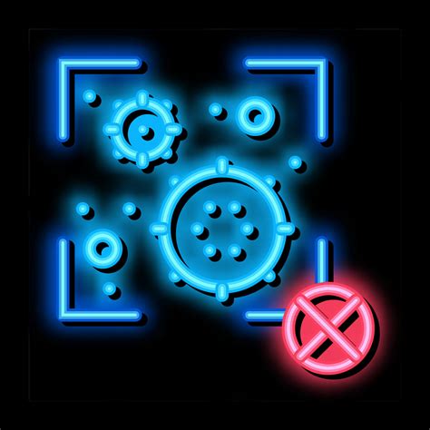 Virus Detection Neon Glow Icon Illustration 17774014 Vector Art At Vecteezy