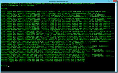 powershell is king create a webpage containing lti zti deployment issues with information and