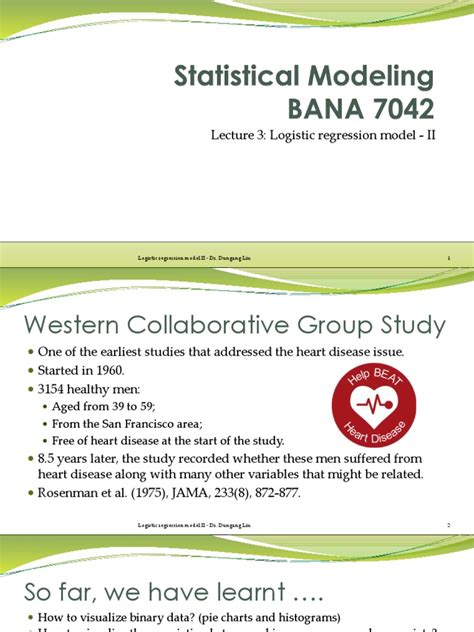 Lecture 3 Logistic Reg Model Ii Download Free Pdf Logistic Regression Akaike Information