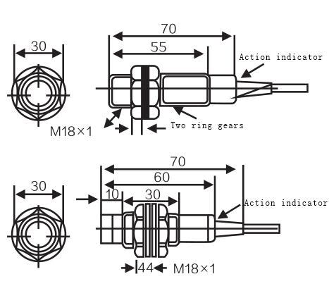 Inductive Proximity Sensor M Non Flush Type Optical Proximity Switch LM NB From China