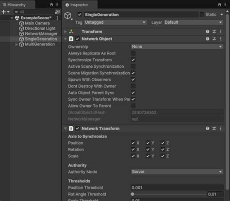 Networktransform Netcode For Gameobjects 244