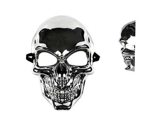 Máscara De Skull Efecto Metal