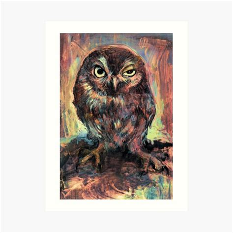 Orly Owl Art Print For Sale By Illing Redbubble