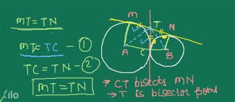 In The Given Figure Two Circles Touch Each Other At The Point C Pro