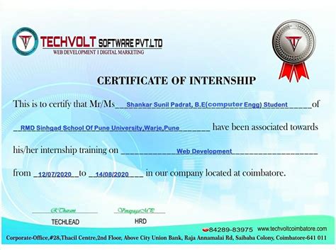 Shankar Padrat On Linkedin Internship Webdeveloper