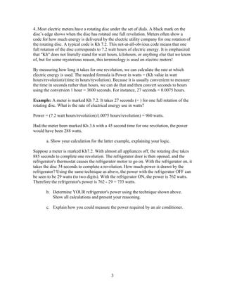 Electric Meter Reading PDF