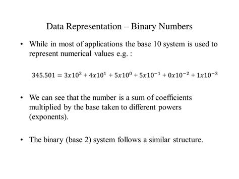 Ppt Data Representation Binary Numbers Powerpoint Presentation Free Download Id3849010