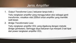 Amplifier Operational Amplifier PPT