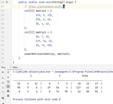 Java Suma De Matrices Parzibytes Blog