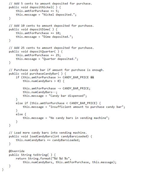 Vendingmachine Source Code For Project 3 Allow