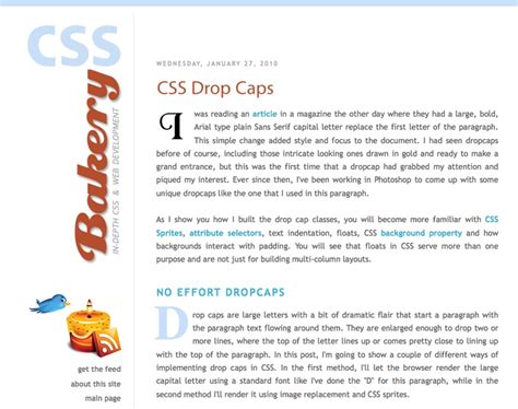 Css Drop Caps Web Design Tips Web Design Website Design