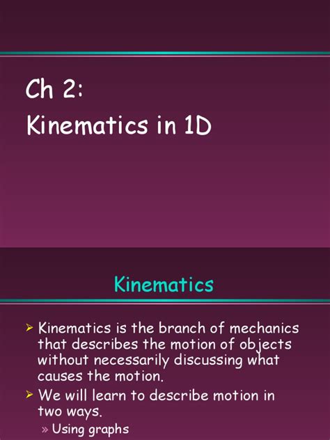 Chap2 Kinematics 1d Assignment Pdf Velocity Acceleration
