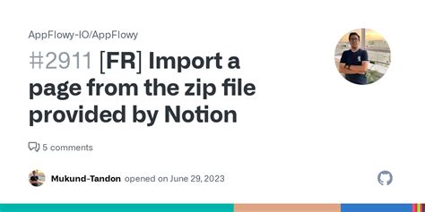 Fr Import A Page From The Zip File Provided By Notion · Issue 2911 · Appflowy Ioappflowy