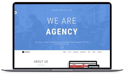 agency corporate bootstrap template fastcode space