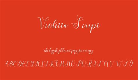 Violetta Script Free Font