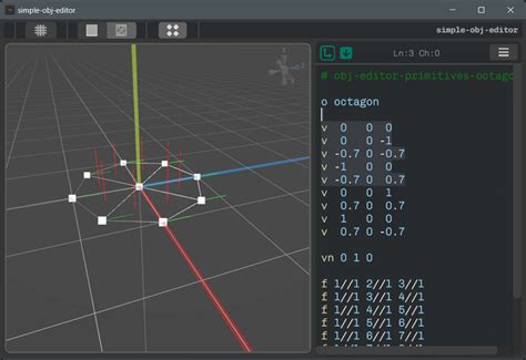 obj mesh editor by hmnt