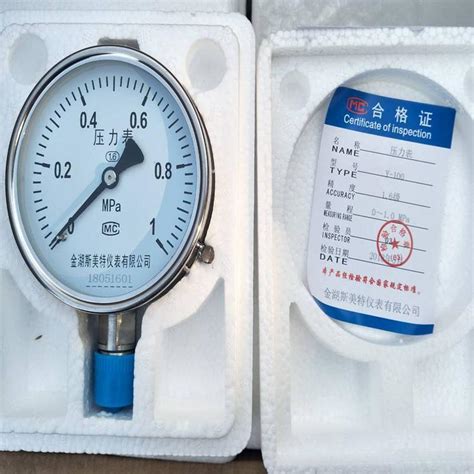 Y 100耐震压力表0 06mpa 16级 径向无边