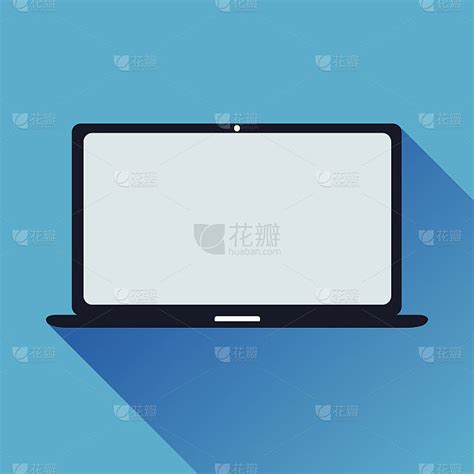 笔记本电脑平面图标