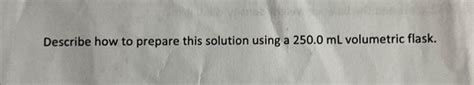 Solved What Mass Of NaCl Is Required To Prepare ML Chegg