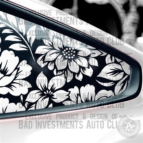 Flower Rear Window Car Decal Side Graphics Flower Decals Vinyl Flower Decal Aesthetic