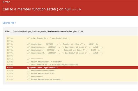 call to a member function setid on null at confirmation step padloper support processwire