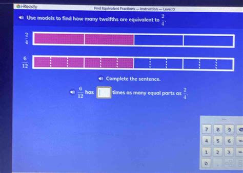 Solved I Ready Find Equivalent Fractions — Instruction — Level D Use