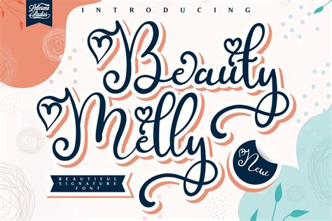 Melly Beauty Beautiful Script Font Deeezy