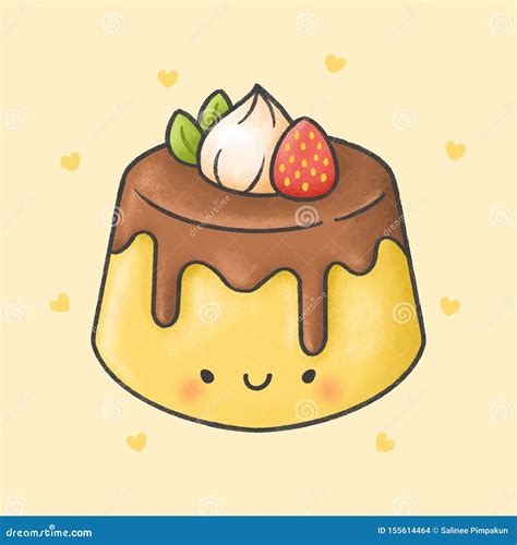 Cute Pudding Green Tea Sailor Cartoon Character Wearing White Hat