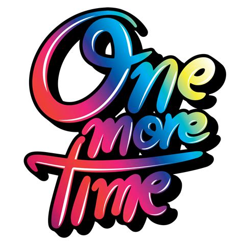 free handwritten characters text one more time 18747474 png