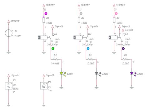 Relay Action Multisim Live
