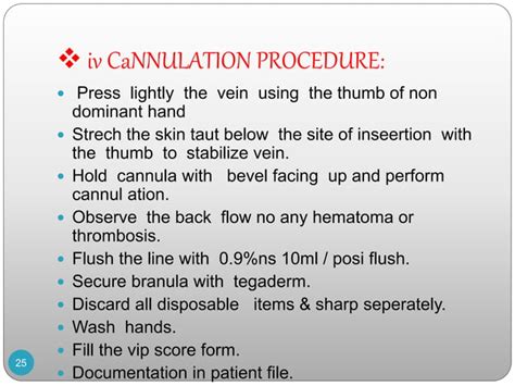 Intravenous Cannulation Procedurepptx