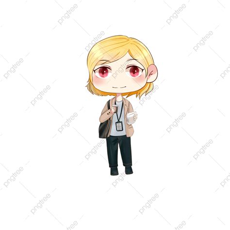 Workplace Characters Png Image Working Girl Workplace Cartoon Characters Are Cute Simple And