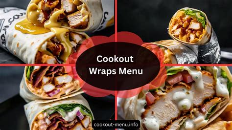 Cookout Wraps Menu 2025