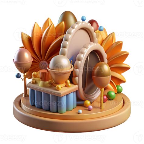 Wonderful Abstract Thanksgiving Parade Float Isolated For Holiday Celebrations Authentic