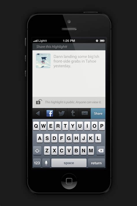 lightt iphone app on behance