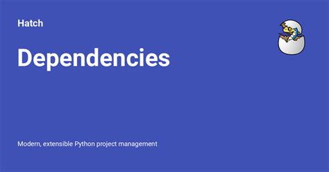 Dependency Configuration Hatch