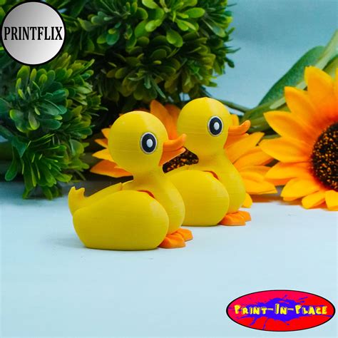 🦆 Cute Flexi Tiny Duck・ Stl File For 3d Printing・cults