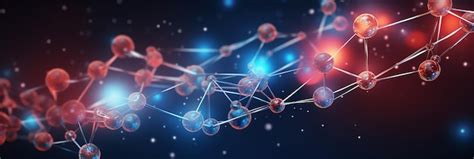 3d Molecule Atom Abstract Science Rendering Premium Ai Generated Image