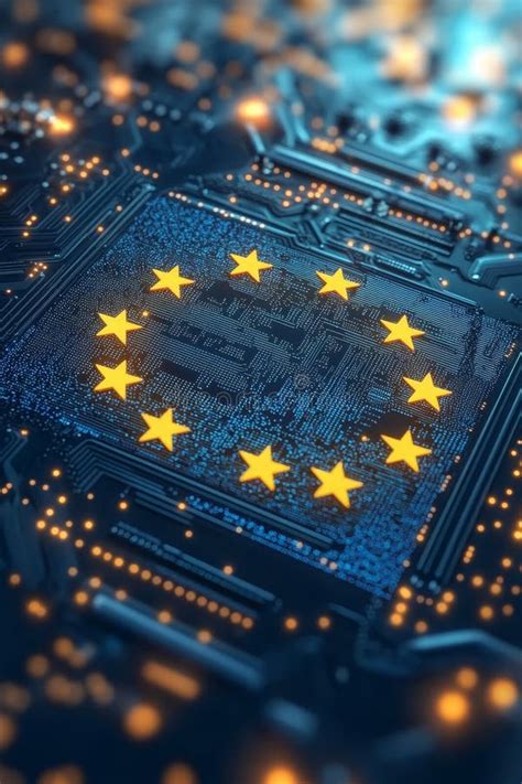 Digital Europe Glowing Constellation Network Symbolizes Eu Connectivity