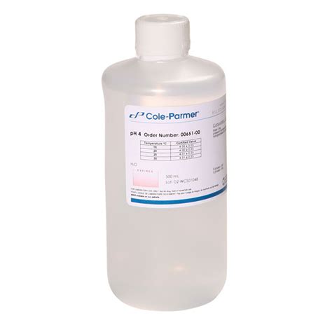 Cole Parmer NIST Traceable PH Buffer Standard Solution PH ML From Cole Parmer