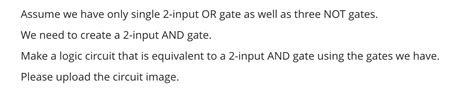 Solved Assume We Have Only Single Input OR Gate As Well As Chegg Com