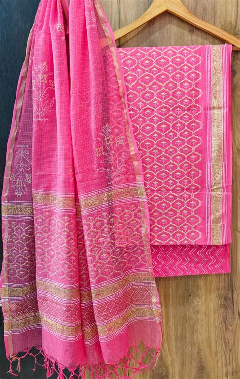 Hand Block Printed Pure Cotton Suits