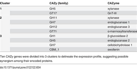 K Means Clustering Of Cazy Genes Download Table